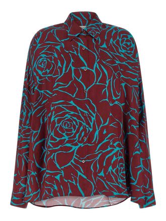 Dries Van Noten Hemd - Dunkelrot