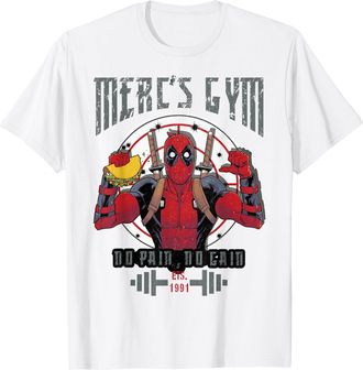 MARVEL Deadpool Mercs Gym Keine Schmerzen Kein Gewinn T-Shirt