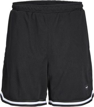 Jack & Jones Jpstkarl Energize Short en Maille, Noir, M