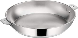 Lagostina Salvaspazio Pfanne in Edelstahl 18/10, Ø 26 cm, Bratpfanne für alle Herdarten und Öfen bis 250 °C, Stapelbar und Platzsparende Aufbewahrung, 3-lagiger