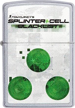 Zippo Sturmfeuerzeug - Splinter Cell, Satin Chrome, Color Image - Nachf&uuml;llbar - Wiederverwendbar - Windfestes Design - Geschenkbox - Made in USA
