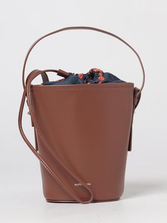 Mantero 1902 Mini sac seau Anastasia en cuir avec int&eacute;rieur en twill de soie