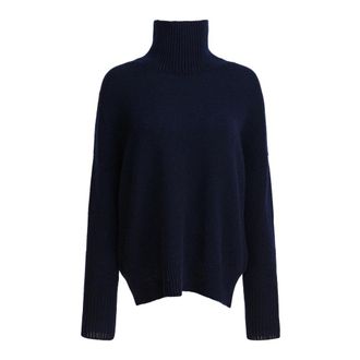 Lisa Yang Femme, Pulls, Bleu, Taille: 36 FR Pull en Cachemire Bleu Sweater