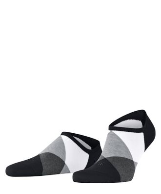 Burlington Herren Sneakersocken Clyde M Sn Baumwolle kurz gemustert 1 Paar, Schwarz Black 3002, 40-46