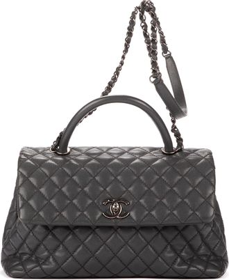 Chanel Crossbody Bags - Timeless Top handle Large - Gr. unisize - in Grau - f&uuml;r Damen