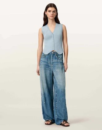 AllSaints Jett - Pantalon - Indigo-Bleu
