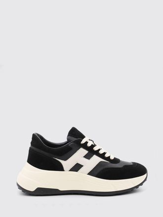 Hogan Baskets Hi-Fi en cuir et daim avec semelle chunky