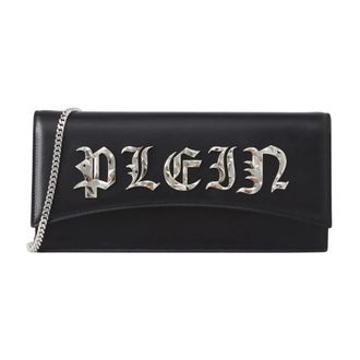 Philipp Plein Gothic Clutch-Tasche mit Kroko-Effekt - - Bags - Damen - Schwarzk - ONE SIZE