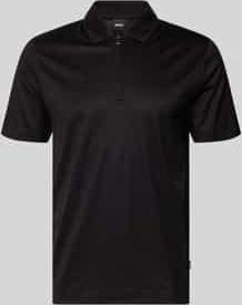 HUGO BOSS Regular Fit Poloshirt aus Lyocell-Baumwoll-Mix Modell H-PARAS 50