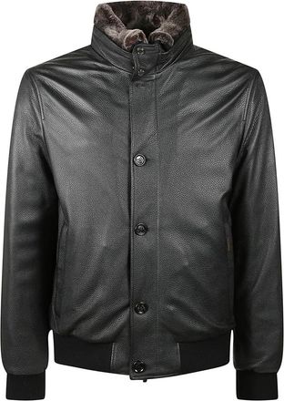 Moorer Homme, Vestes, Noir, Taille: L Cleros-P1 Bomber Jacket