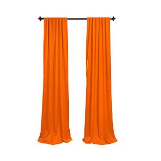 LA Linen Popeline-Hintergrund, Polyester, Orange, 243,8 x 147,3 cm, 2 Stück