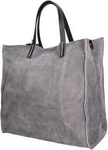 Gave Lux Sac &agrave; bandouli&egrave;re en cuir v&eacute;ritable pour femme Made in Italy 34,5 x 32 x 17 cm GLX228105723FBG, gris, Taille unique