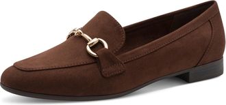 Marco Tozzi Marco Tozzi Damen Slipper weiches Feel Me Fu&szlig;bett weiches Innenfutter Vegan Vegan, braun (Choco), 37 EU
