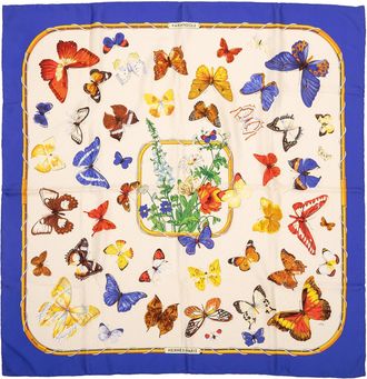 Herm&egrave;s T&uuml;cher & Schals - Scarf - Gr. unisize - in Blau - f&uuml;r Damen