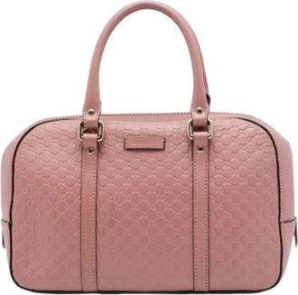 Gucci Sac bandouli&egrave;re en cuir gaufr&eacute; Pre-owned - Femme - Pre-owned - Rose - Taille: ONE Size