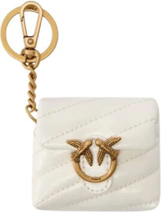 Pinko Pinko, Femme, Accessoires, Blanc, Taille: ONE Size Mini Porte-cl&eacute;s Sac