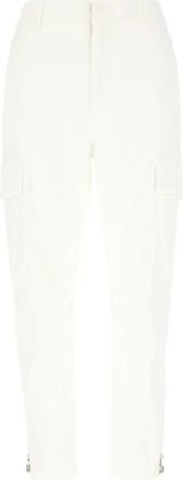 Dondup Femme, Pantalons, Blanc, Taille: W30 Straight Cargo Jeans