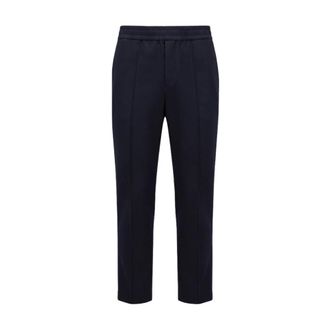 Moncler Pantalon en flanelle - Homme - Pantalons - Bleu - Taille: L