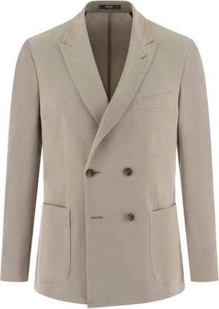 Boggi Milano Homme, Vestes, Beige, Taille: XS Veste Crois&eacute;e Brooklyn
