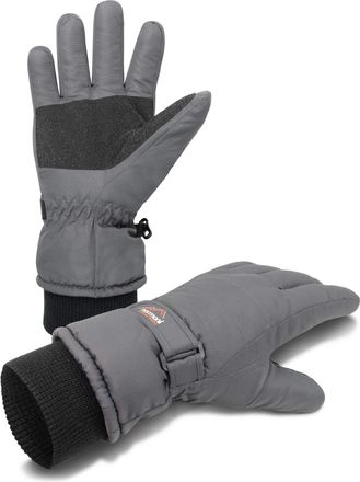 Normani wasserdichte Snowboard- und Skihandschuhe/Winterhandschuhe mit warmen Fleece Innen f&uuml;r Damen und Herren Farbe Anthrazit Gr&ouml;&szlig;e XS
