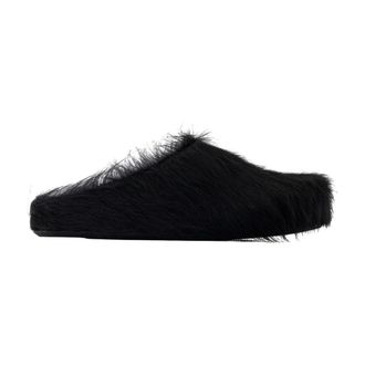 Marni Schwarze Leder-Slip-On-Mules - - Shoes - Herren - Schwarzk - 41 EU