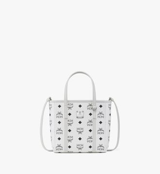 MCM Toni Shopper mit Reissverschluss oben in Visetos