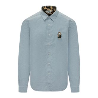 A Bathing Ape A Bathing Ape, Homme, Chemises, Bleu, Taille: XL 1ST Camo ONE Shirt