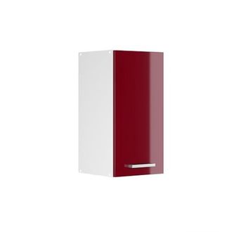 Vicco Armoire Suspendue Universelle R-Line, Rouge Bordeaux Haute Brillance/Blanc, 30 cm avec Porte