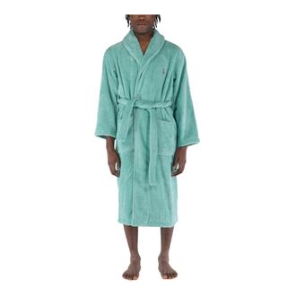 Polo Ralph Lauren Homme, Vêtements de nuit et de détente, Vert, Taille: L/Xl Peignoir Shawl Lounge