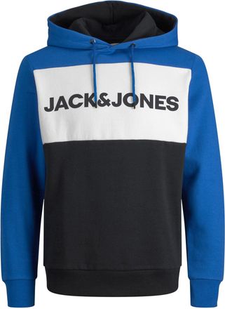 Jack & Jones Herren JJELOGO Blocking Sweat Hood, Classic Blue/Fit:reg, 3XL
