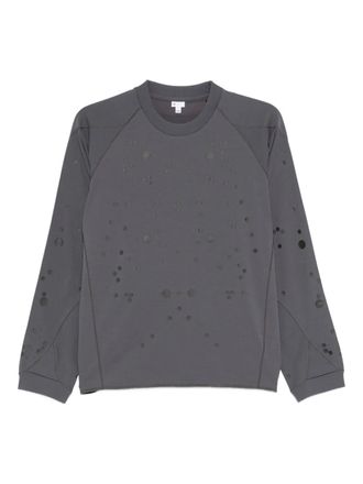 Goldwin Langarmshirt mit Polka Dots - Grau