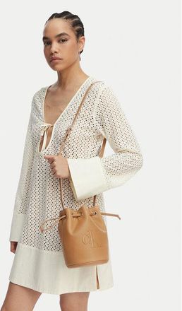 Calvin Klein Handtasche Bold Ck Small LV04F3640G Beige