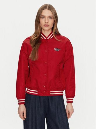 Guess Bomberjacke W5RL43 WHAA2 Rot Regular Fit