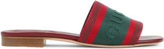 Gucci Sandalen - Open-Toe Red Leather Sandals - Gr. 36,5 (EU) - in Bunt - f&uuml;r Damen