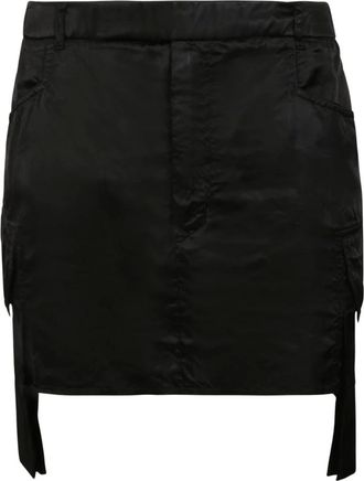 Rick Owens Femme, Jupes, Noir, Taille: 40 FR Stefan Mini Skirt
