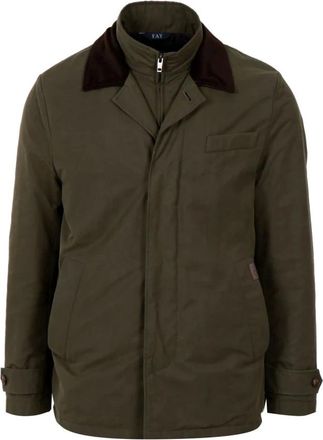 Fay Homme, Vestes, Vert, Taille: S Country Morning DB Front