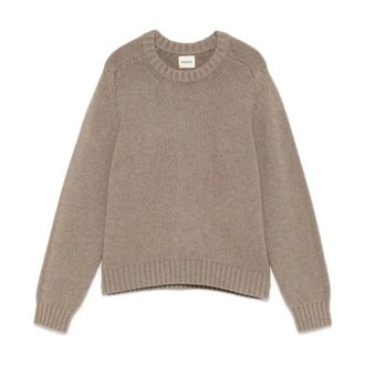 Khaite Klassischer Strickpullover mit Rundhalsausschnitt - - Knitwear - Damen - Braun - M