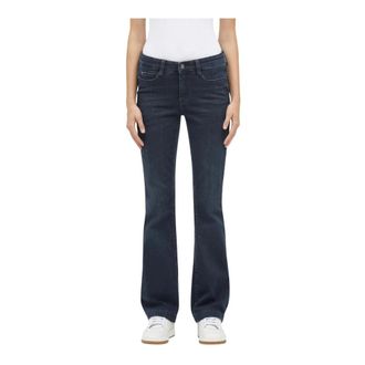 M.A.C Bootcut Jeans Midnight Blue Wash - - Jeans - Damen - Blau - S