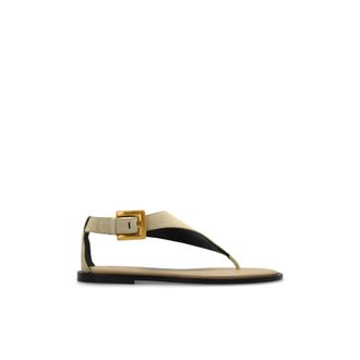 Balmain Anthem Suede Sandalen - - Shoes - Damen - Beige - 39 EU