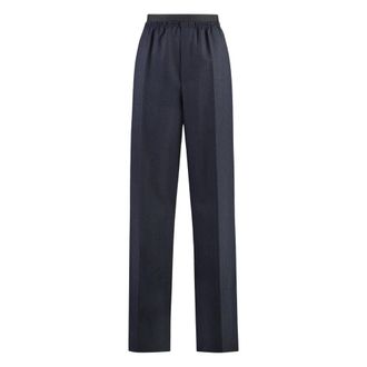 Bottega Veneta Gestreifte Wollhose - - Trousers - Damen - Blau - XS