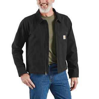 Carhartt Work in Progress Herren Rugged Flex Relaxed Fit Duck Detroit Jacke, Schwarz, XXL