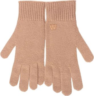 Max Mara Femme, Accessoires, Beige, Taille: ONE Size Guanti in cashmere