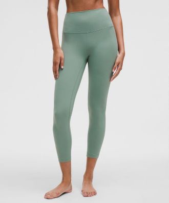 lululemon Align Hose mit hohem Bund f&uuml;r Frauen - 63,5 cm - Gr&ouml;&szlig;e 12 in Crater Blue