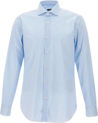 Barba Homme, Chemises, Bleu, Taille: L Barba Chemises Blue