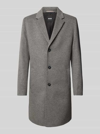 HUGO BOSS Mantel mit Reverskragen