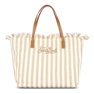MC2 Saint Barth Femme, Sacs, Beige, Taille: ONE Size City Bag Fringe