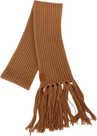 Loewe T&uuml;cher & Schals - Loewe wool scarf, camel brown - Gr. unisize - in Bunt - f&uuml;r Damen