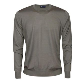 Hindustrie Royal Merino Rundhals Pullover - - Knitwear - Herren - Grau - M