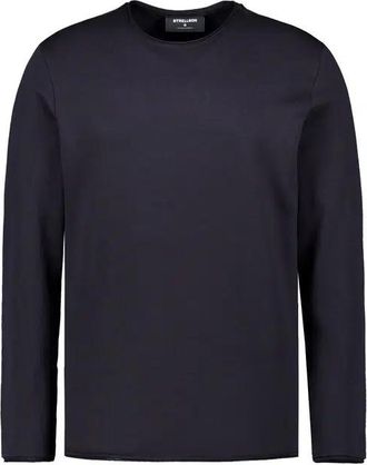 Strellson Herren Longsleeve schwarz Baumwolle