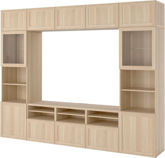 IKEA BESTÅ TV-Komb. mit Vitrinentüren